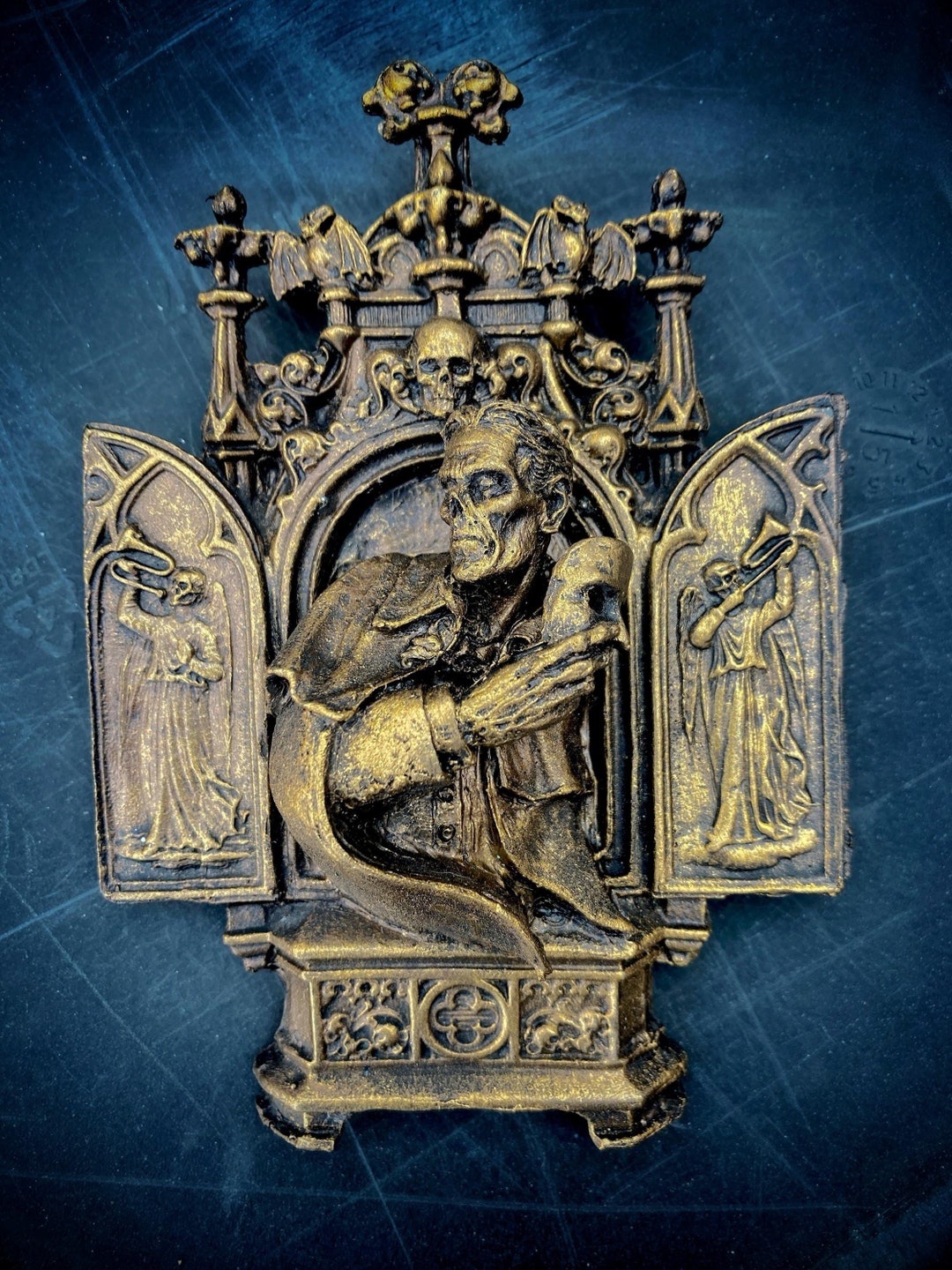 Phantom of the Opera Wall Plaque, Hand Painted Resin Sculpture classic ...