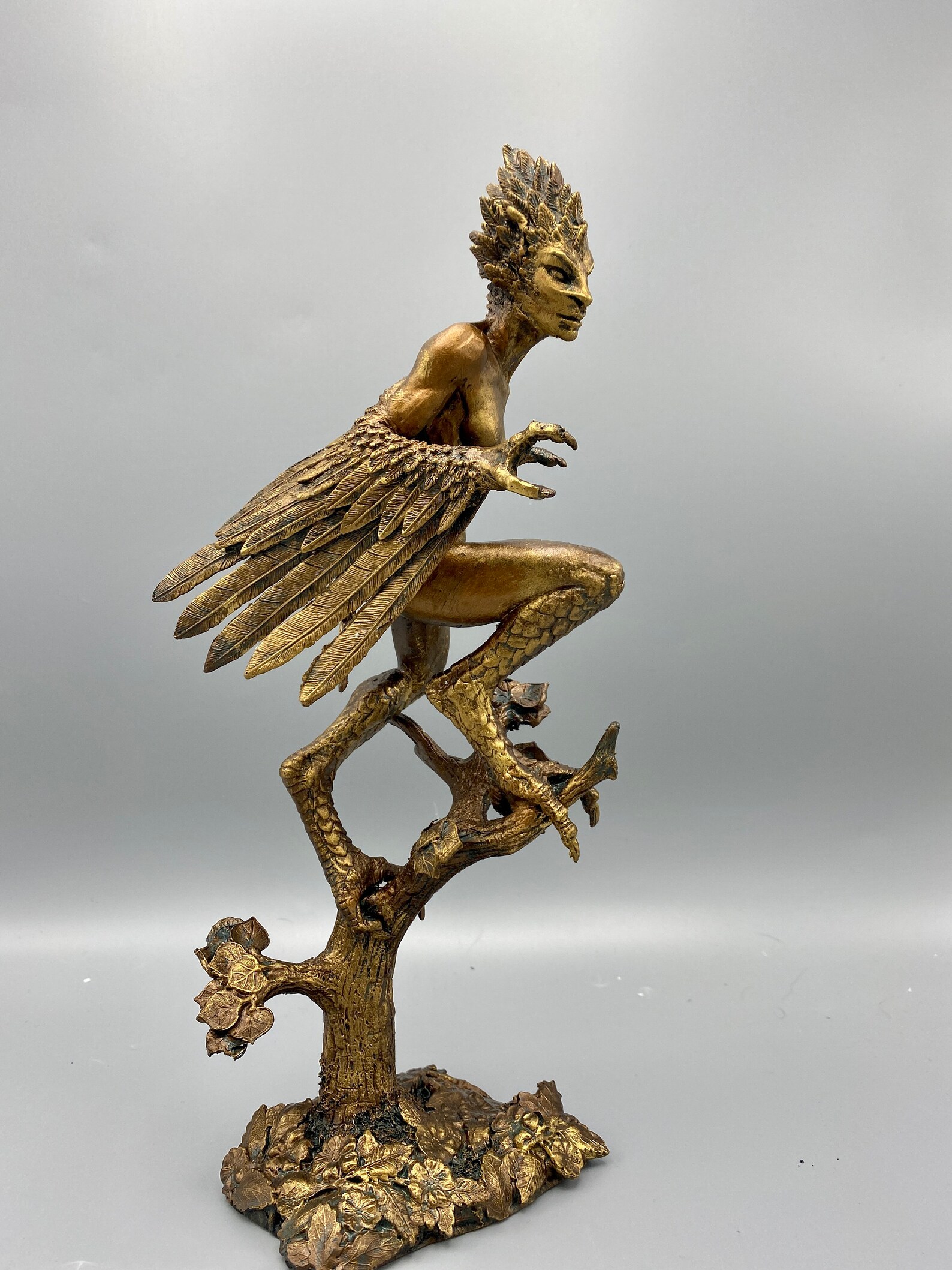 Harpy Statue Bronze Finish - Etsy