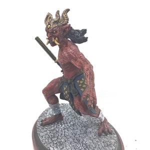 Oni Statue, Full Color, Red - Etsy