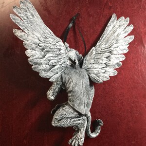 Flying Monkey Ornament, Hand Painted Resin Sculpture | Mythical ...