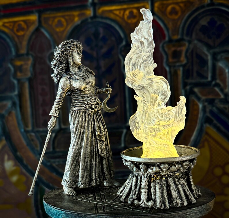 Witch’s Sabbath Statue: Circe, Hand Painted Resin Sculpture With LED ...