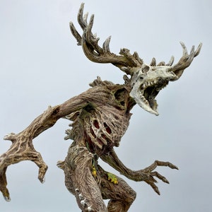 Leshen/ Wendigo Statue, Full Color Sculpture | Mythical Creature ...