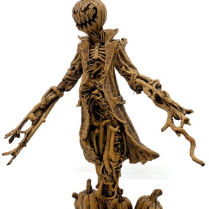 Scarecrow Statue, Hand Painted Resin Sculpture | Gothic Halloween ...