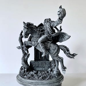 Headless Horseman Riding Statue, Hand Painted Resin Sculpture | Gothic ...