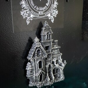 Haunted Mansion Magnet, Hand Painted Resin Sculpture | Gothic Fantasy ...