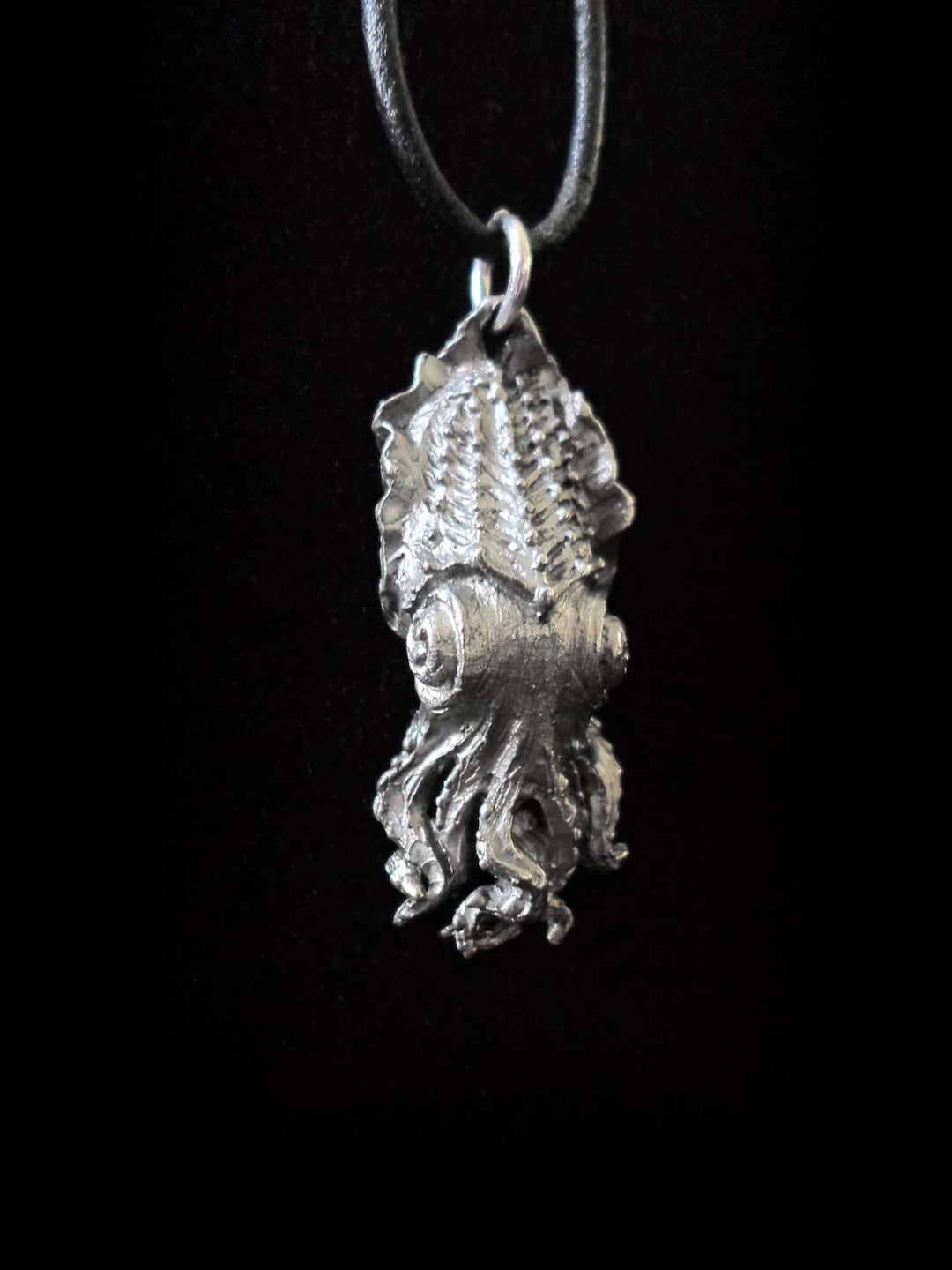 Cuttlefish Pendant | Gothic Necklace, Nautical Creature Pendant ...