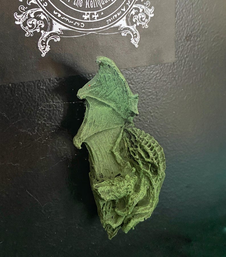 Cthulhu Magnet, Hand Painted Resin Sculpture | Mythic Lovecraftian Art ...