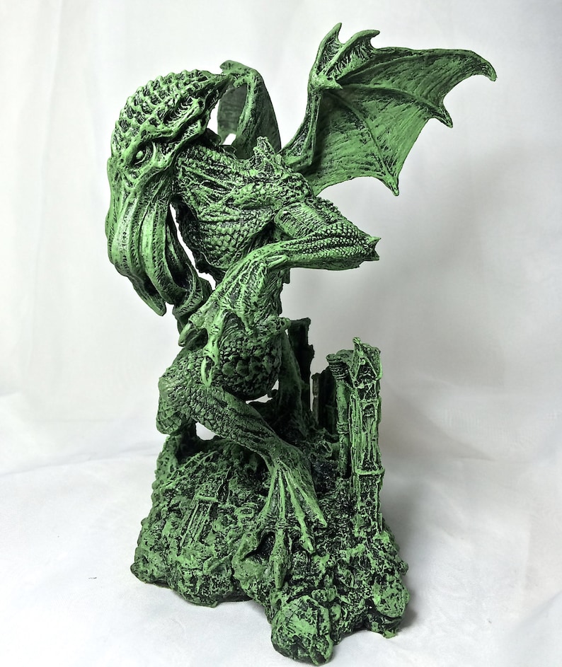 H.P. Lovecraft’s Call of Cthulhu Statue, Hand Painted Sculpture ...