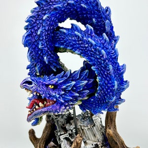 Ouroboros, World Serpent Statue, Full Color - Etsy