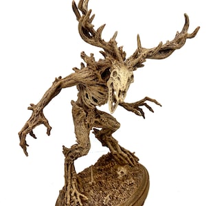 Leshen/ Wendigo Statue, Hand Painted Resin Sculpture | Mythical ...