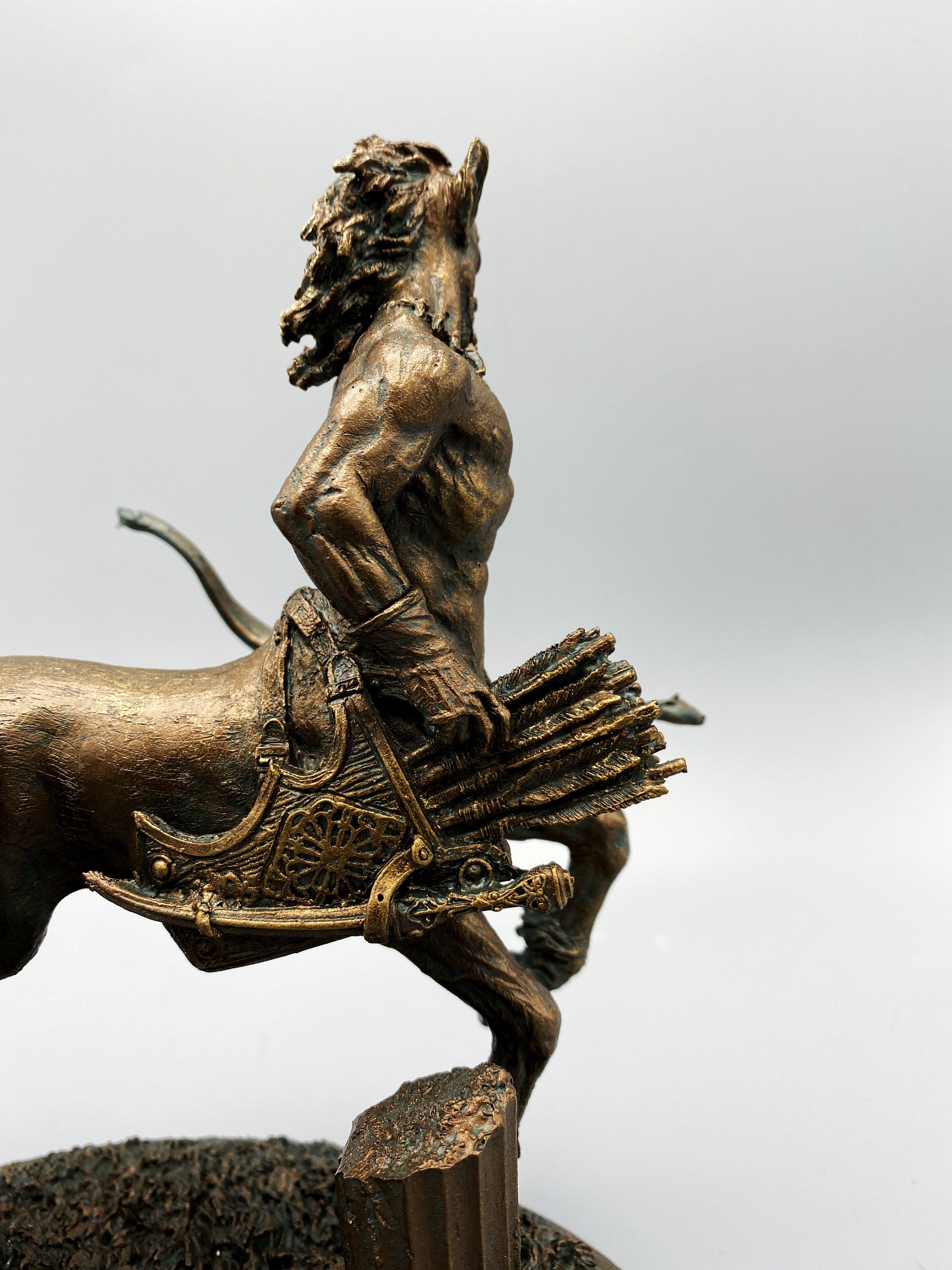 Centaur Statue, Hand Painted Resin Sculpture | Mythical Creature ...