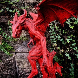 Jersey Devil Statue, Hand Painted Resin Sculpture | Cryptozoology ...
