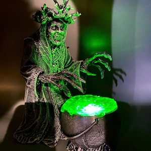 Gryla the Witch Statue, Hand Painted Resin Sculpture Rustic Folklore ...