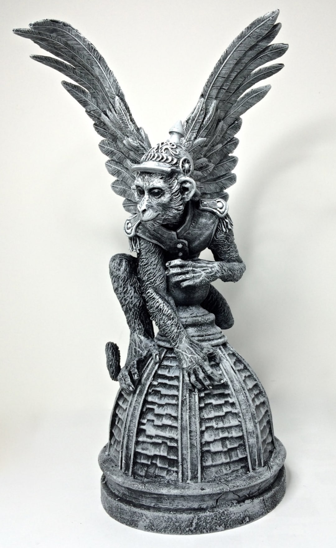 Flying Monkey Statue, Hand Painted Resin Sculpture | Mythical Creature ...