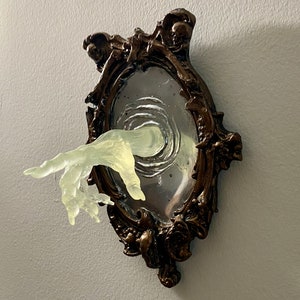 Spectral Hand Wall Plaque, Glow in the Dark Resin | Victorian Gothic ...