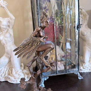 Harpy Statue, Hand Painted Resin Sculpture | Mythical Creature Figurine ...