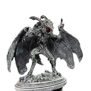 Mothman Statue, Hand Painted Resin Sculpture | Cryptozoology Creature ...