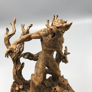 Werewolf Statue, Hand Painted Resin Sculpture | Gothic Halloween ...