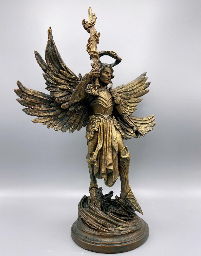 Saint Michael the Archangel Statue - Etsy