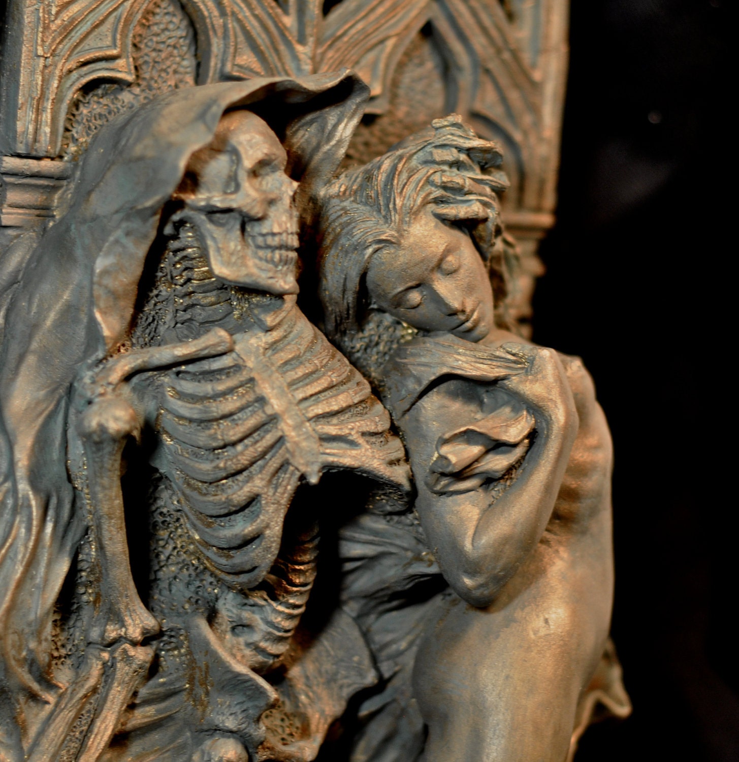 Death and the Maiden wall plaque | Etsy