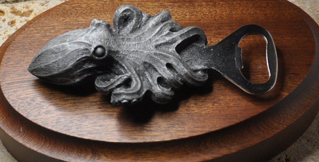 Kraken Octopus Bottle Opener, Hand Painted Resin | Gothic Nautical ...