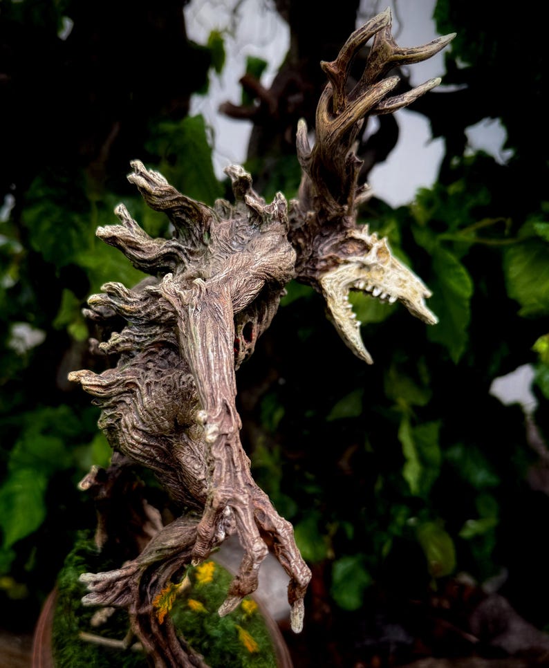 Leshen/ Wendigo Statue, Full Color Sculpture | Mythical Creature ...