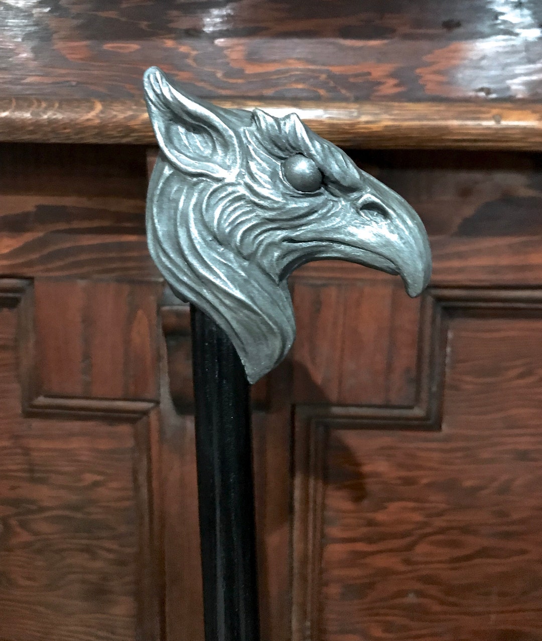 Griffin Cane, Hand Sculpted Walking Stick | Medieval Gothic Cane ...