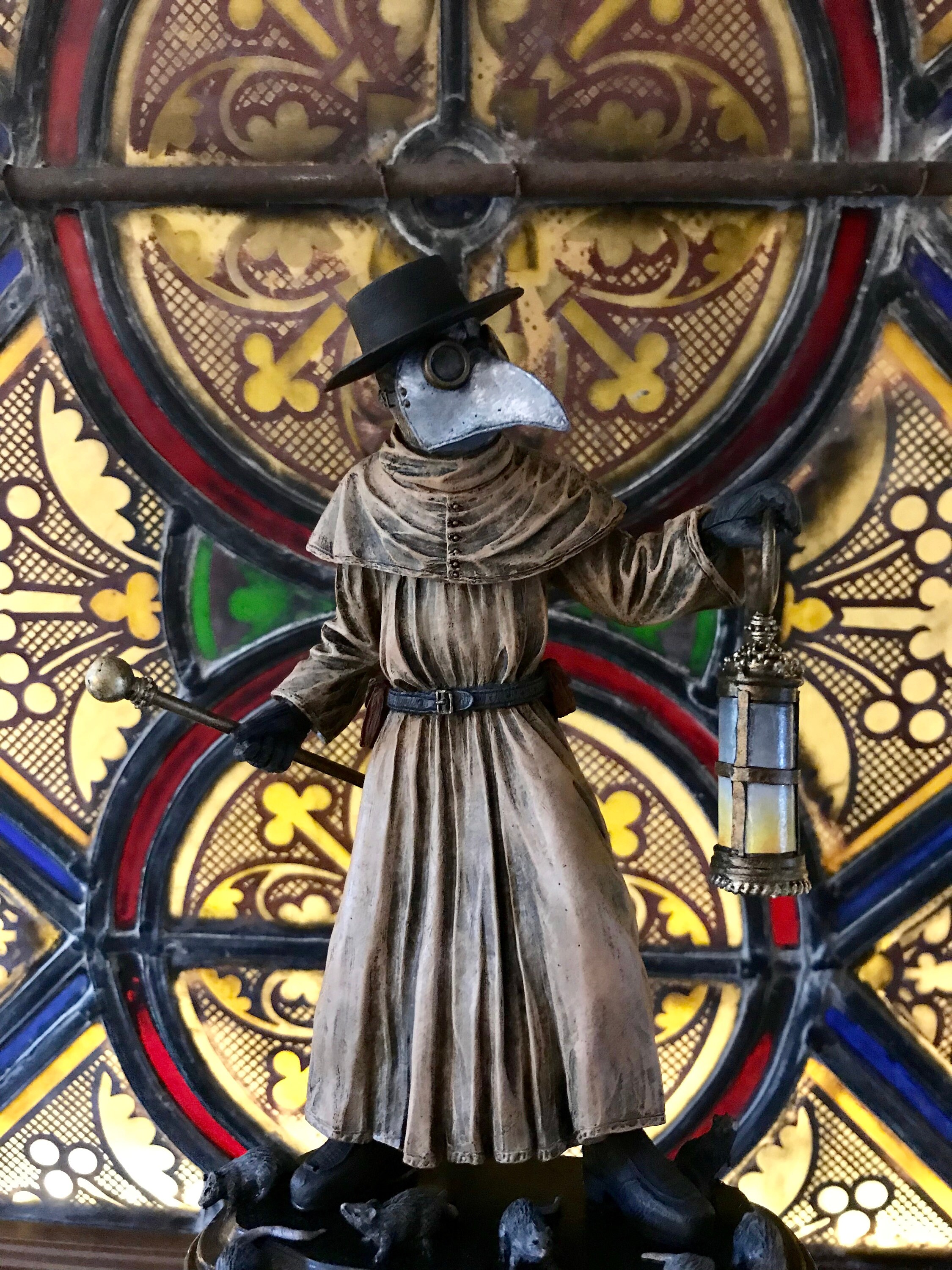 Plague Doctor Statue Full Color - Etsy
