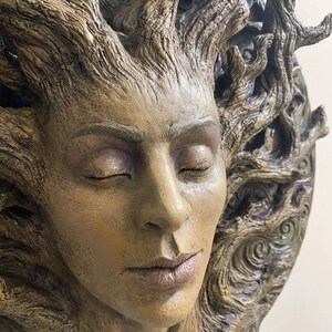 Dryad Bust, Life Sized Wall Plaque Resin Sculpture | Mythic Forest ...