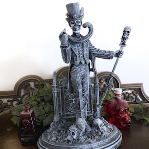 Baron Samedi, Voodoo Loa of Death Statue, Hand Painted Resin Sculpture ...