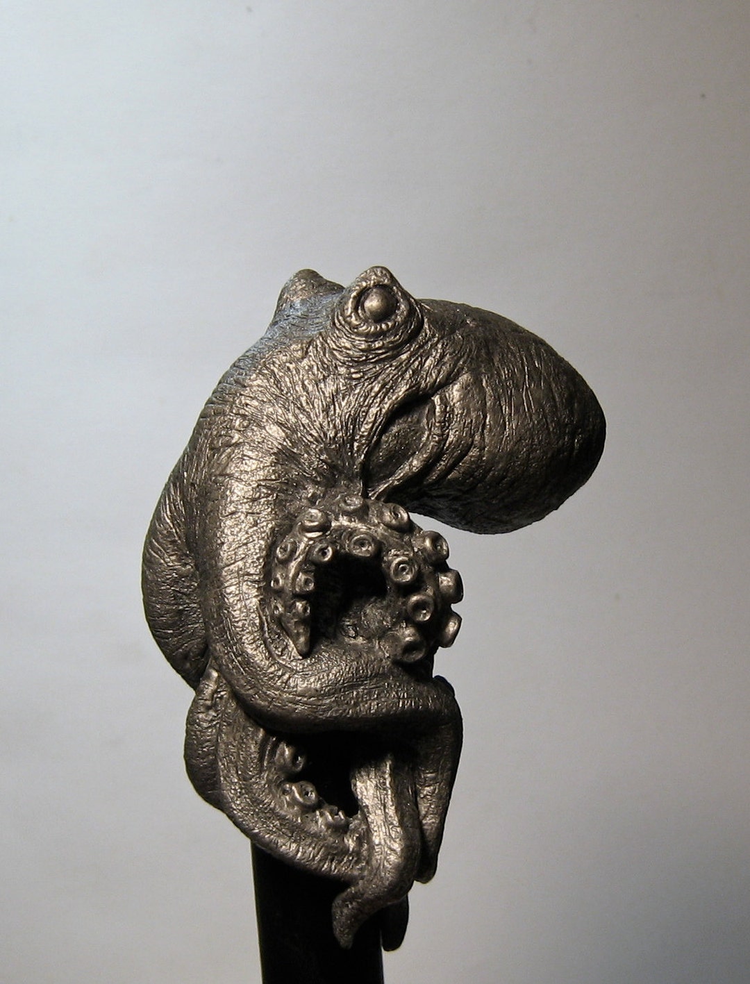 Kraken Cane, Hand Sculpted Octopus Walking Stick | Nautical Gothic Cane ...