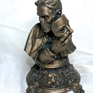 Phantom of the Opera Bust, Hand Painted Resin Sculpture |. Halloween ...