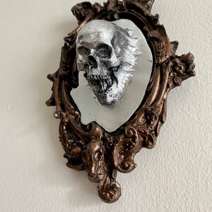 Spectral Skull Wall Plaque, Resin Sculpture | Victorian Gothic Haunted ...
