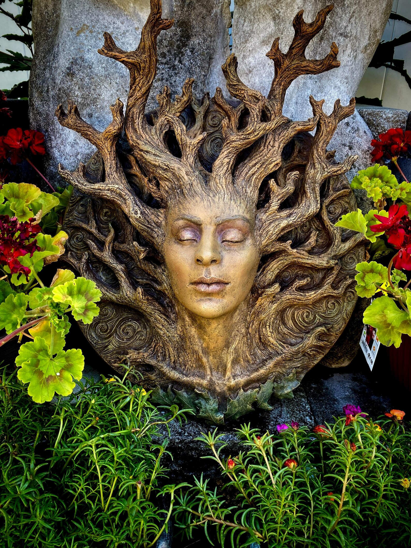 Dryad Bust, Life Sized Wall Plaque Resin Sculpture | Mythic Forest ...