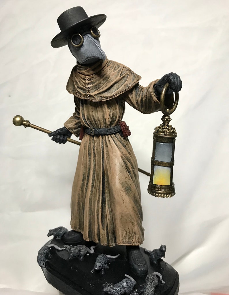 Plague Doctor Statue Full Color - Etsy