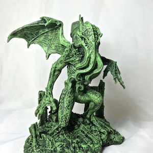 H.P. Lovecraft’s Call of Cthulhu Statue, Hand Painted Sculpture ...