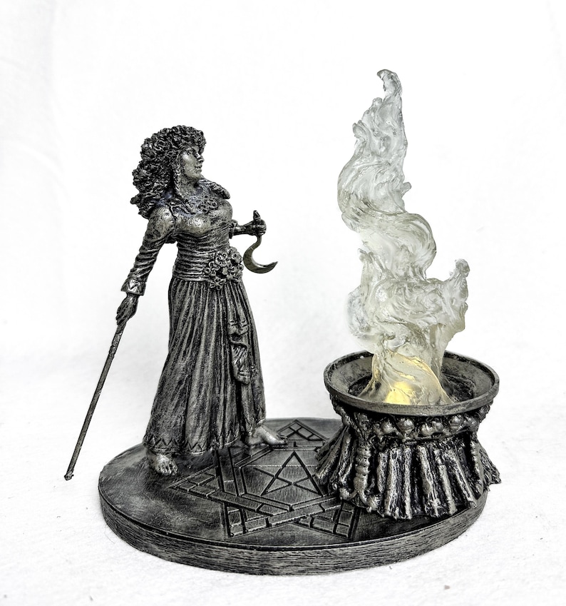 Witch’s Sabbath Statue: Circe, Hand Painted Resin Sculpture With LED ...
