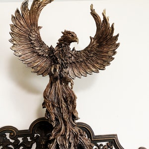 Phoenix Rising Statue, Large Version | Mythical Creature Figurine ...