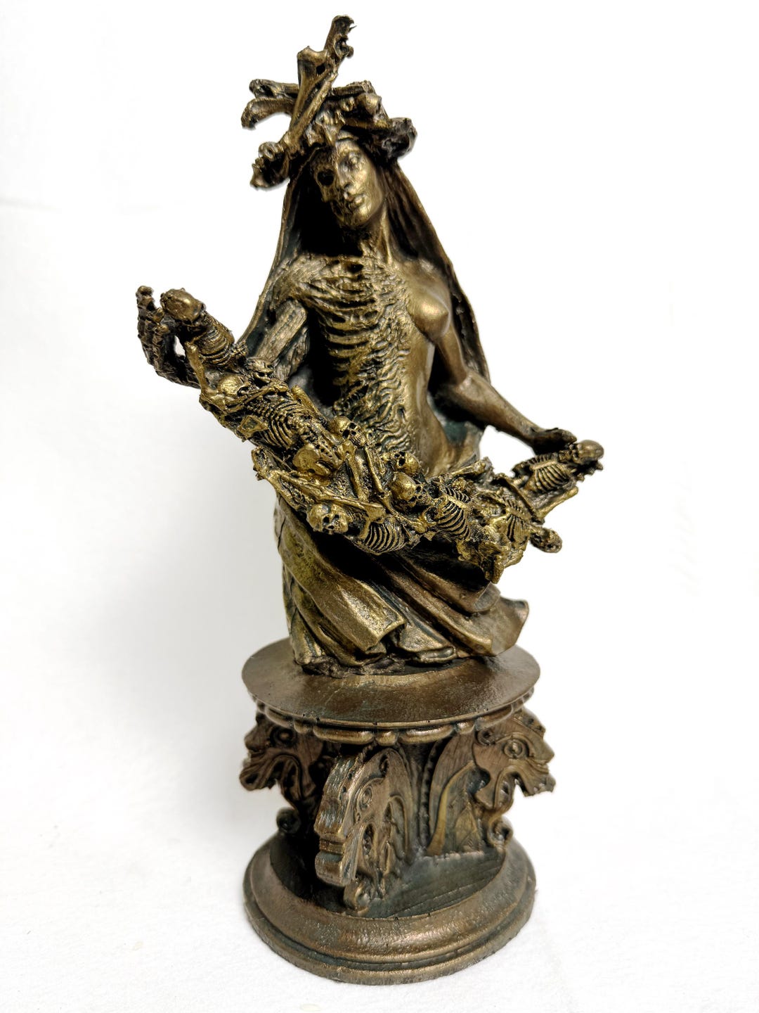 Hel, Goddess of Death and the Underworld Bust, Hand Painted Resin ...