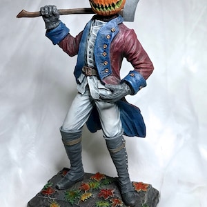 Headless Horseman Statue, Full Color Resin Sculpture | Gothic Legend of ...