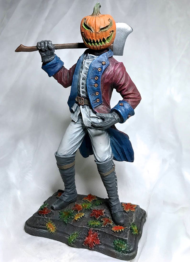 Headless Horseman Statue Full Color | Etsy