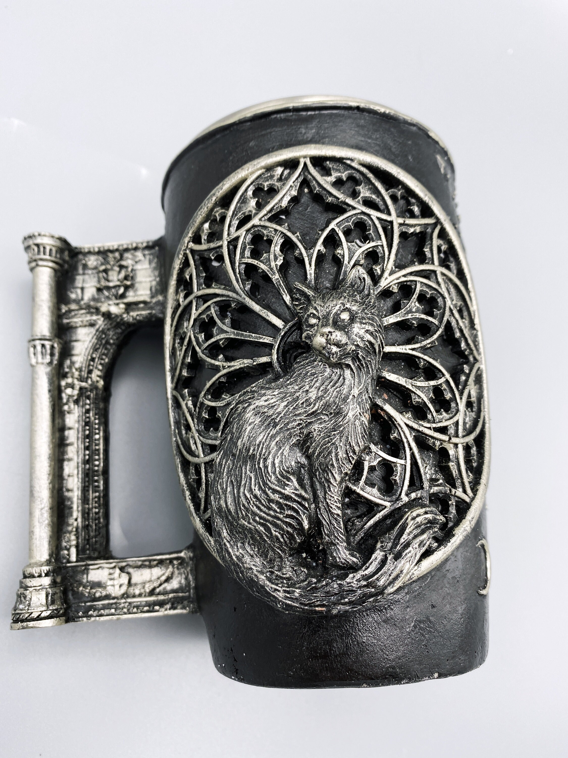 Cat and Gothic Cathedral Window Mug | Etsy