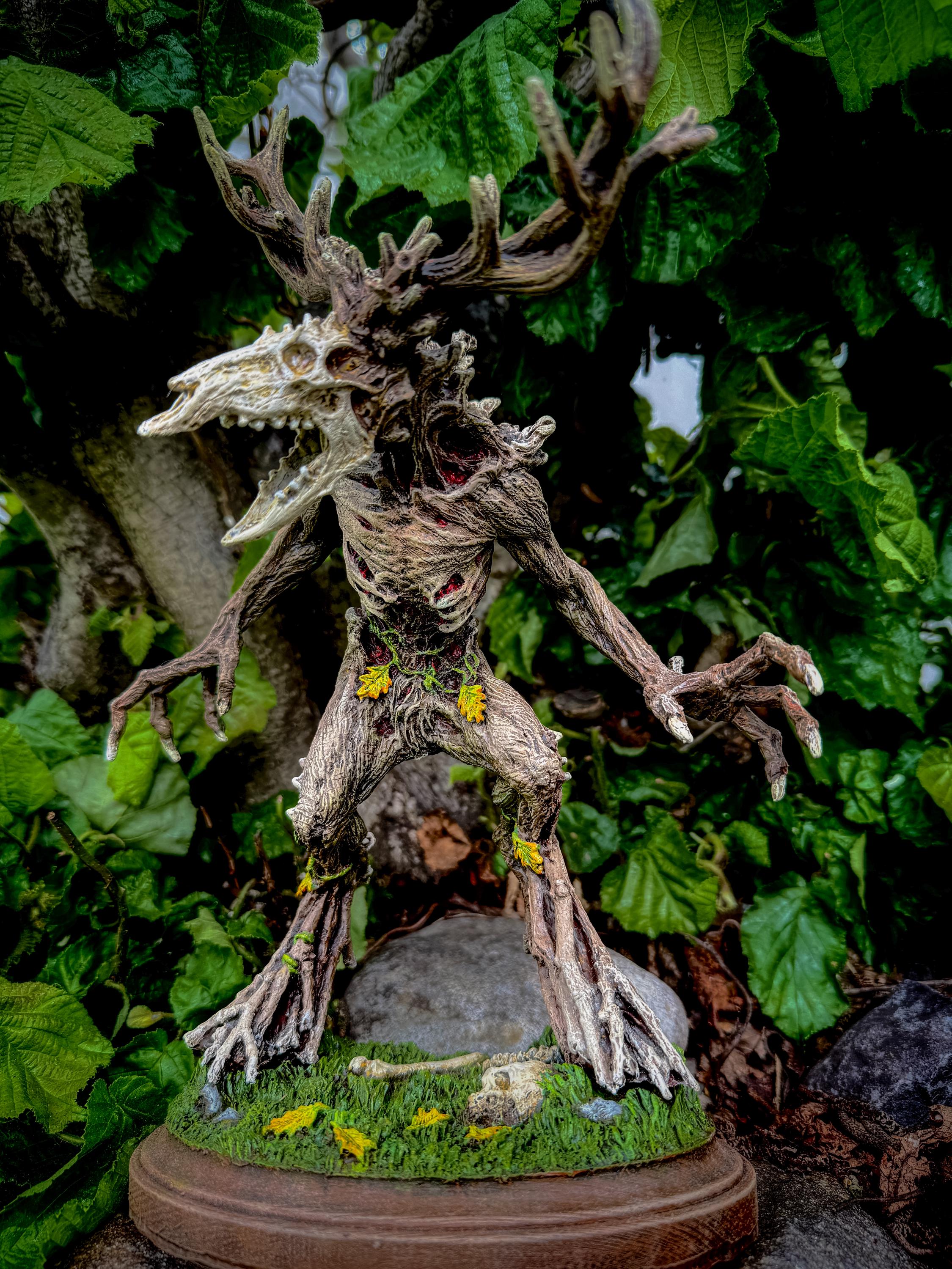 Leshen/ Wendigo Statue, Full Color Sculpture | Mythical Creature ...