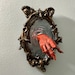 Spectral Hand Wall Plaque, Blood Red Resin Sculpture | Victorian Gothic ...