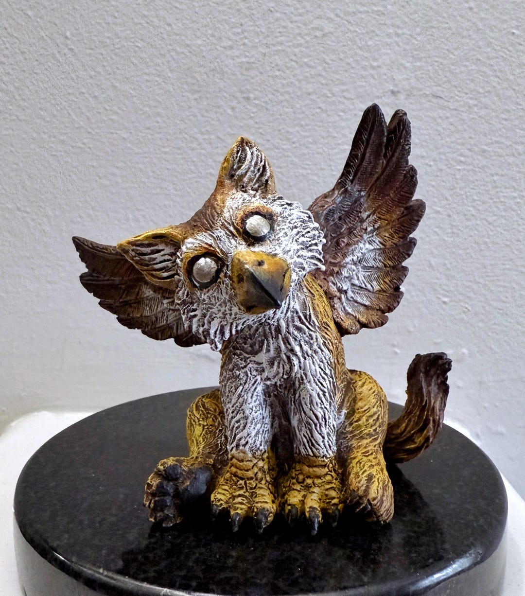 Baby Griffin Statue, Full Color Resin Sculpture | Mythical Creature ...