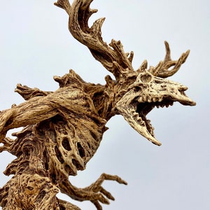 Leshen/ Wendigo Statue, Hand Painted Resin Sculpture | Mythical ...