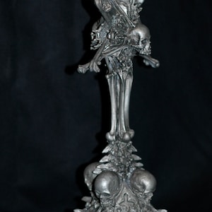 Requiem Monstrance Candlestick Holder, Hand Sculpted Resin | Spooky ...