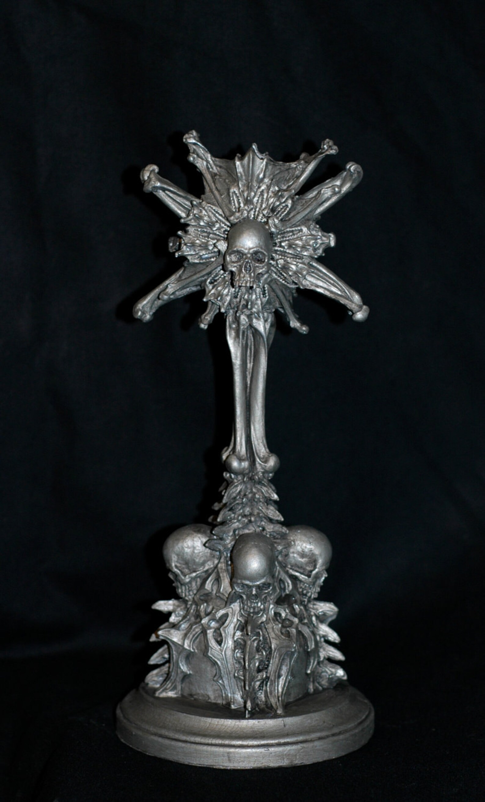 Requiem Monstrance Candlestick Holder, Hand Sculpted Resin | Spooky ...