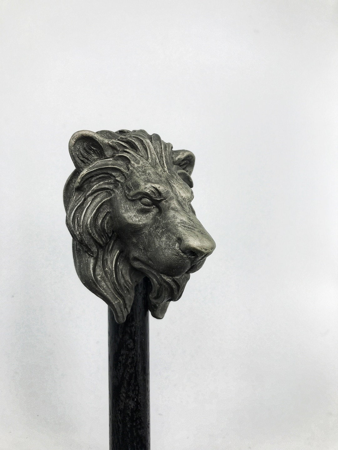 Lion Cane, Hand Sculpted Walking Stick | Medieval Gothic Cane | Fantasy ...