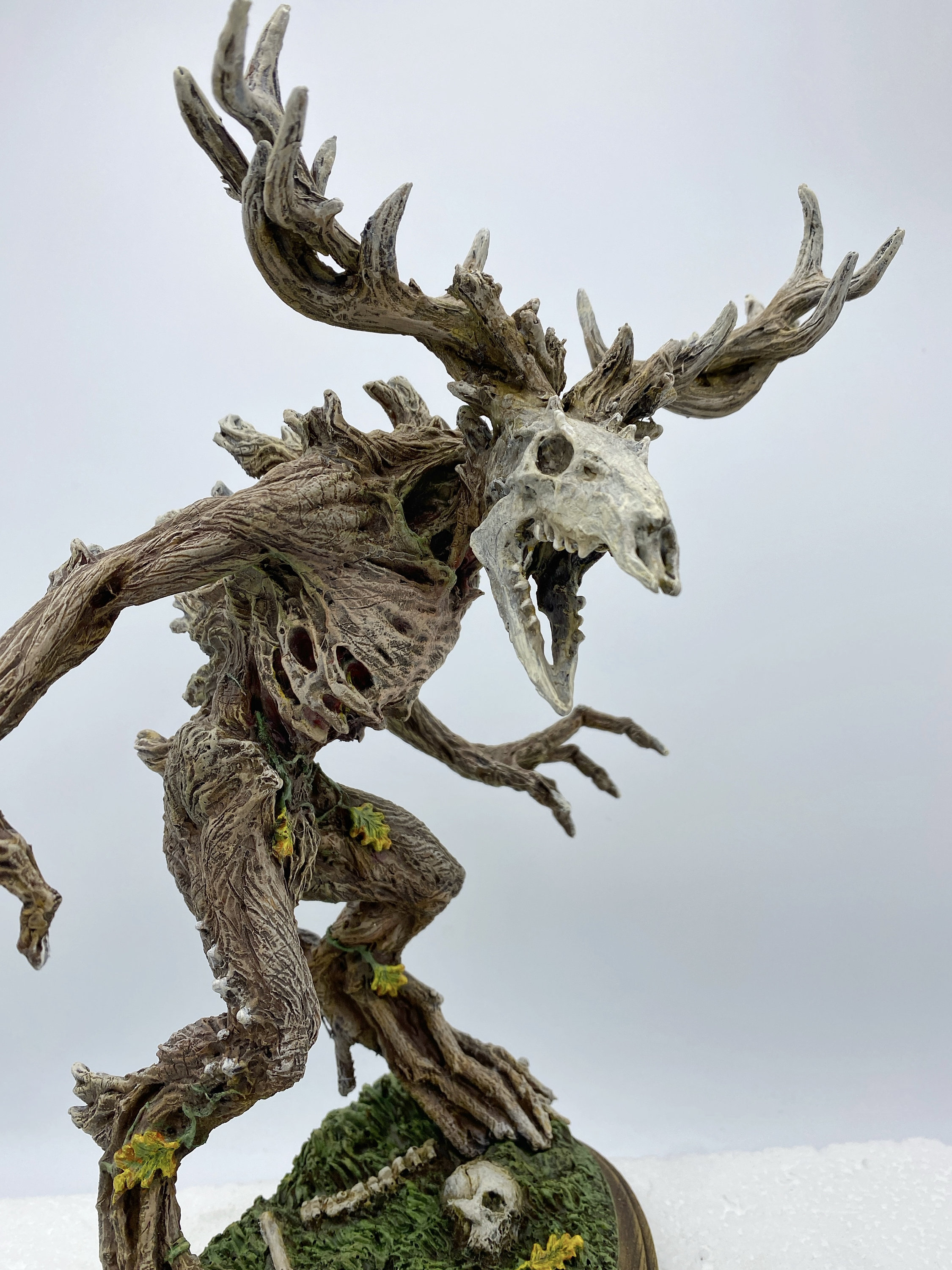 Leshen/ Wendigo Statue, Full Color Sculpture | Mythical Creature ...